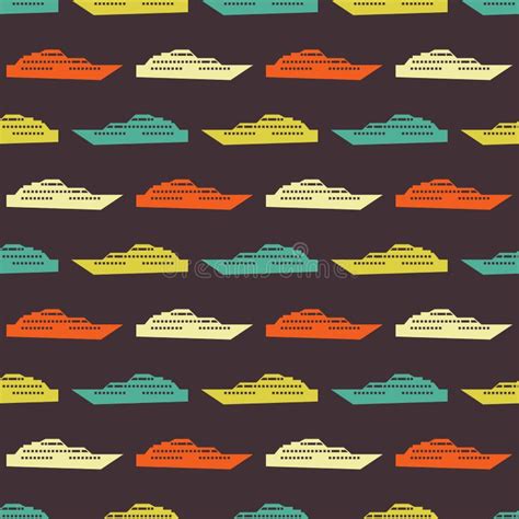 Ship Seamless Pattern Stock Vector Illustration Of Delivery 85216586