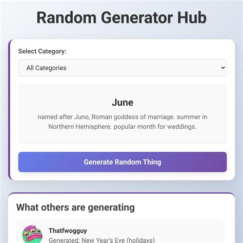 Random Generator Hub
