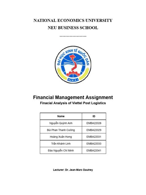 Group Final Project Financial Management Group 1 Pdf Warehouse