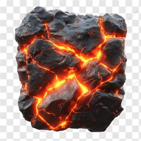 땅의 갈라진 틈에 있는 용암 용암이 땅에 균열을 가함 녹은 용암 화산 분출 Png 일러스트 및 이미지 에 대한 무료 다운로드 Pngtree