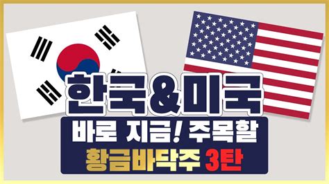 바로 지금 주목 할 한국과 미국 황금바닥주 3탄 공개 Youtube