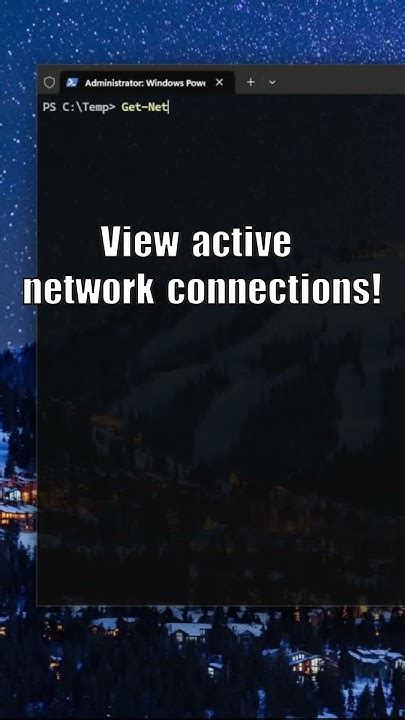 Tech Hack View Network Activity Powershell Sysadmin Powershell