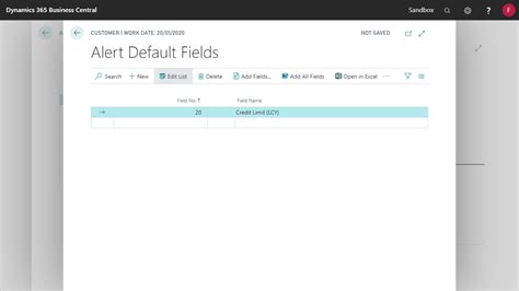 Setting The Tables Pages Fields And Events Used For Alerts Fenwick