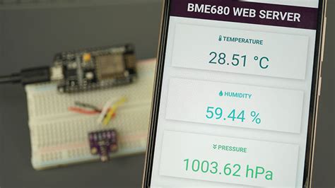 Esp Nodemcu And Bme Sensor Tutorial Read Gas Pressure Humidity Temp Arduinokit Project