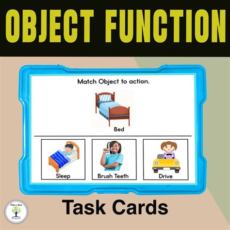 Object Function For Speech Therapy Resource For Teacher