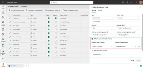 Lookup And Relation Powertable