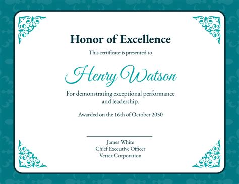 Free Mvp Award Certificate Template To Edit Online