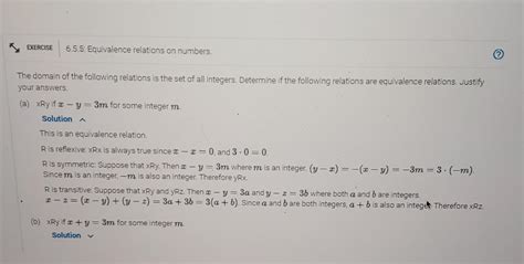 Solved The Domain Of The Following Relations Is The Set Of Chegg Com