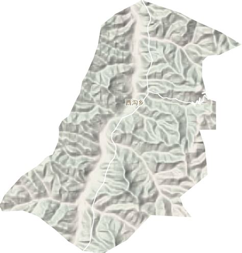 西沟乡高清地形地图