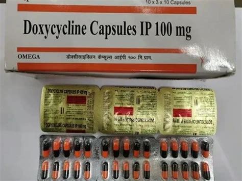 Doxycycline Capsules Ip Strength 100mg Packaging Size 1x10 At ₹ 60 Stripe In Kamptee
