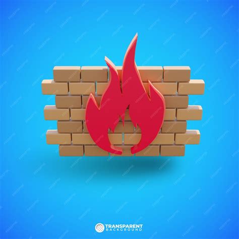 Premium Psd 3d Rendering Firewall Attack 2