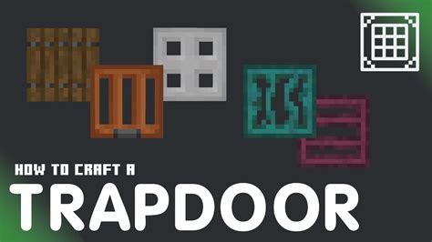 how to make a trapdoor in minecraft crafting coach youtube