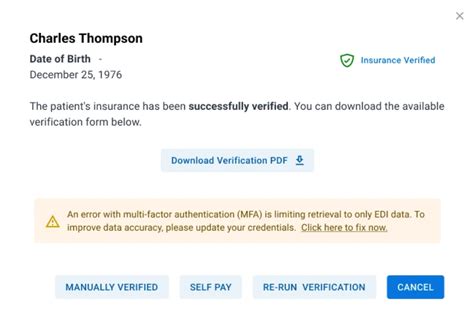 Insurance Verification Statuses Revenuewell Help