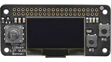 3531 Adafruit 128x64 Oled Bonnet Voor Raspberry Pi Distrelec Nederland
