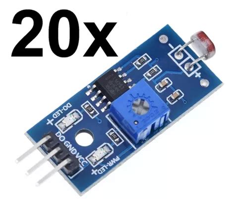 20x Módulo Sensor De Luz Luminosidade Ldr Arduino Digital