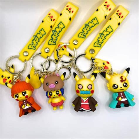 Pikachu Keychains Pikachu Etsy