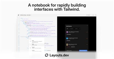 layouts dev the fastest way to code with tailwindcss