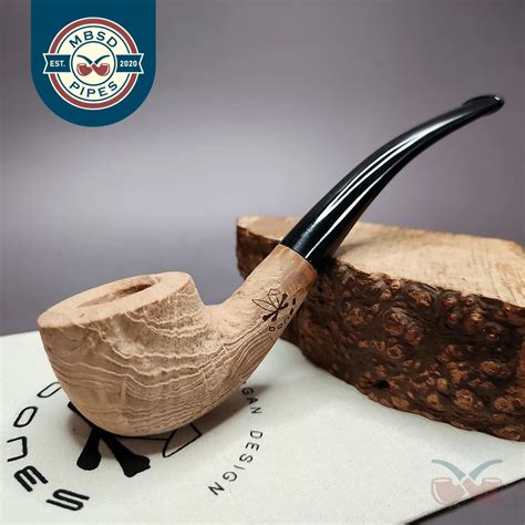 Morgan Bones Small Sandblasted Pot Briar Pipe New