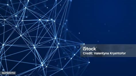 점과 선의 추상적인 디지털 배경 빛나는 신경총 빅 데이터 네트워크 또는 연결 추상 기술 과학 배경입니다 3d 렌더링 0명에 대한 스톡 벡터 아트 및 기타 이미지 Istock