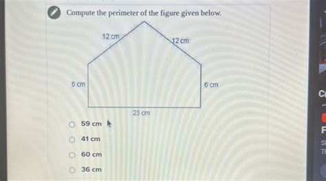 Compute The Perimeter Of The Figure Given StudyX