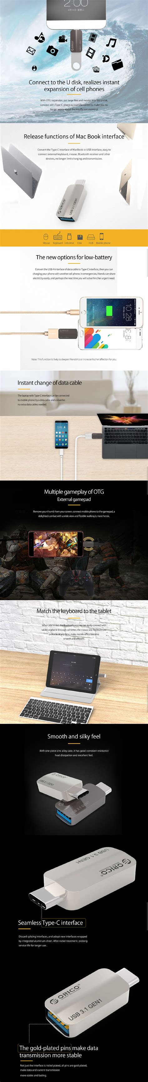 Orico CTA SV OTG Sync And Charge USB Type C Adapter Msy Com Au