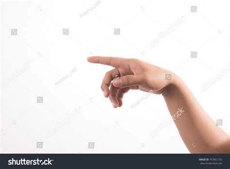 Hand Man Pushing Button Stock Photo 797851735 Shutterstock