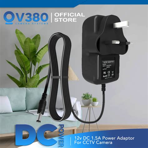 Ac Dc 12v 1 5a Power Adapter 3 Pin Plug For Cctv Security Camera Connector Jack 5 5 X 2 1mm