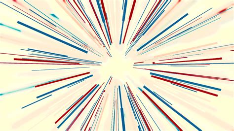 White Background Motion Long Thin Multicolored Lines Rotating In A Circle In Animation