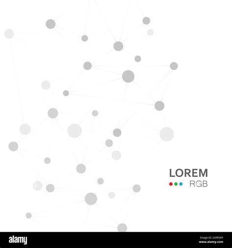 Abstract Polygonal Vector Background With Connection Structure Design
