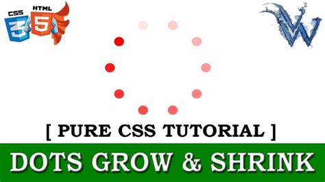 Dots Grow And Shrink Css Preloader Cool Css Effects 2018 Pure Css An