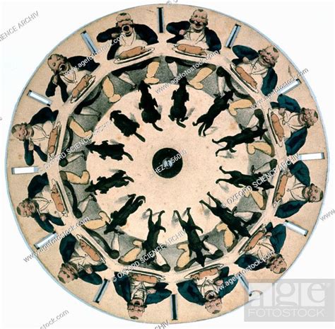 Fantascope Disc 1833 The Fantascope Or Phenakistoscope Was An Optical Toy Depending On