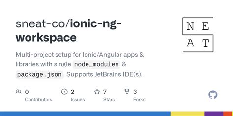 Github Sneat Co Ionic Ng Workspace Multi Project Setup For Ionic Angular Apps Libraries