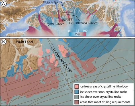 A North Greenland Showing Ice Sheet Surface Velocity Velocity From Download Scientific