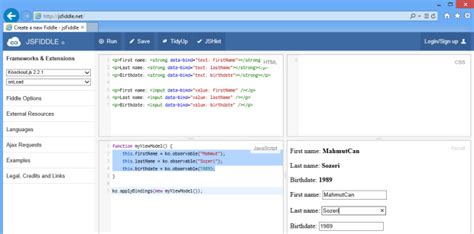 Blog Post Whats Knockoutjs And First Example Mahmut Can Sozeri