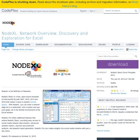 Nodexl Network Overview Discovery And Exploration For Excel Home