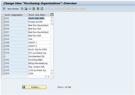 OX08 SAP Tcode Define Purchasing Organization