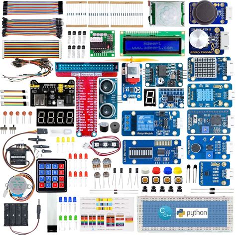 Adeept Raspberry Pi Starter Kit With Python C Code India Ubuy
