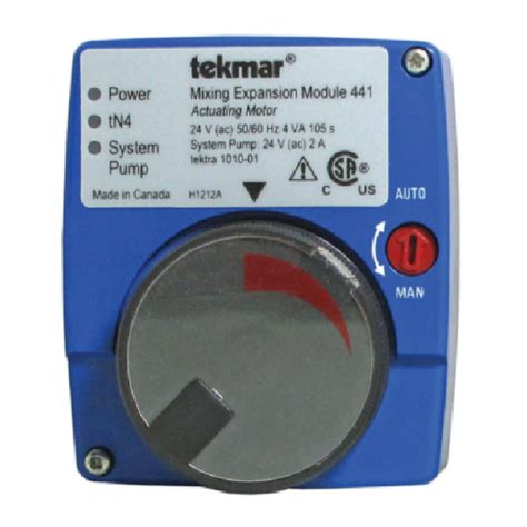 Tekmar 441 Teknet Mixing Expansion Module Actuating Motor [discont