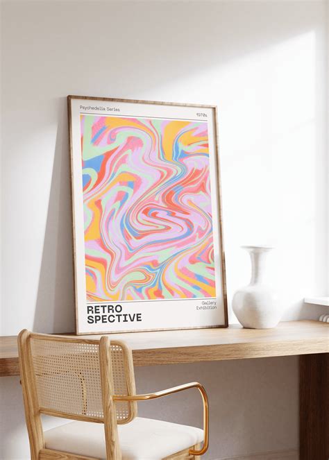 retro quirky art abstract print shape print abstract wall art etsy uk