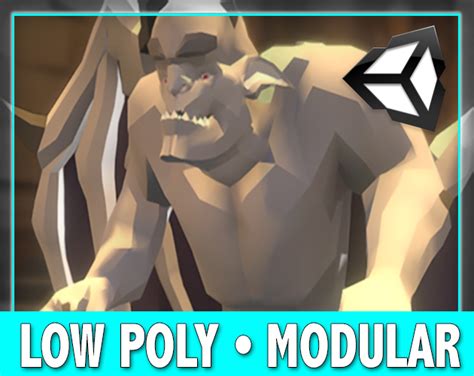 Low Poly Character Gargoyle Fantasy Rpg Unity By Infinity Pbr