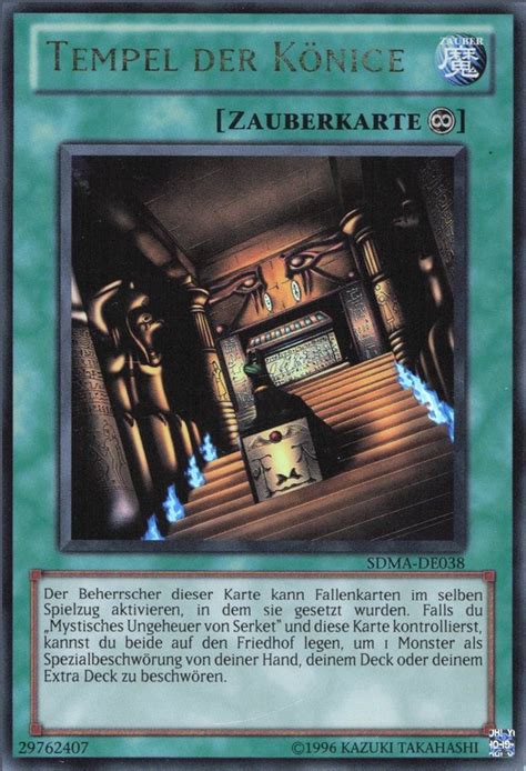 Recollectibles Sammelkarte Yugioh Karte Tempel Der Könige Yu Gi Oh