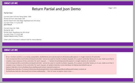 Exception On Dnn 951 When Same Mvc Module Inserted Several Times On A Page · Issue 3634