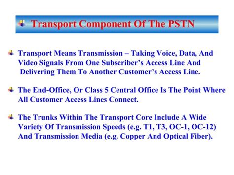 Pstn Ppt Computer Networking Computing
