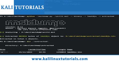 Msi Dump Tool That Analyzes Malicious Msi Installation Packages