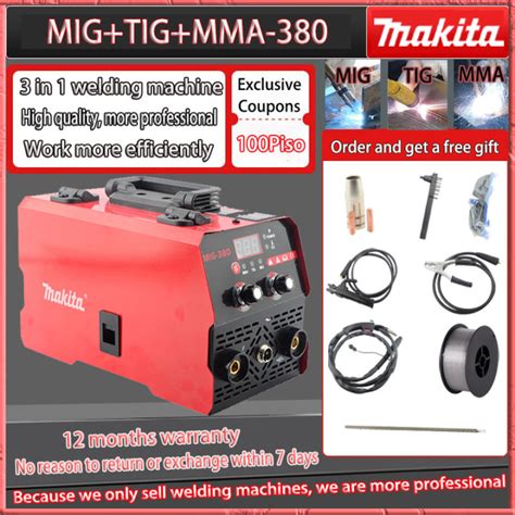Makita Migmma 380 3 In 1welding Machine Hd Digital Display Portable