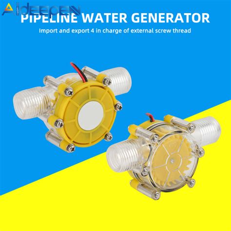 Aideepen Dc 5v 12v 80v เครื่องกำเนิดไฟฟ้าพลังน้ำขนาดเล็ก Dc เครื่องกำเนิดไฟฟ้าด้วยน้ำเครื่อง