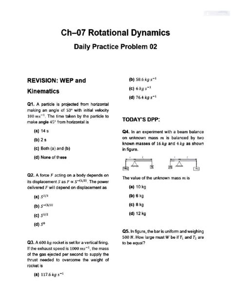 ch 07 rotational dynamics daily kinematics pdf rotation around a fixed axis force