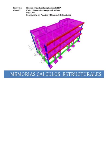 Memoria Estructural Pdf Pdf Edificio Componentes