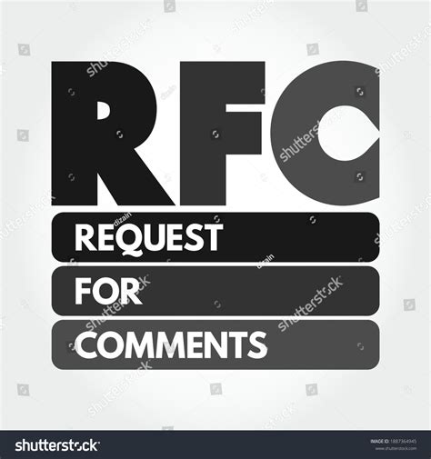 rfc request comments publication series principal stock vector royalty