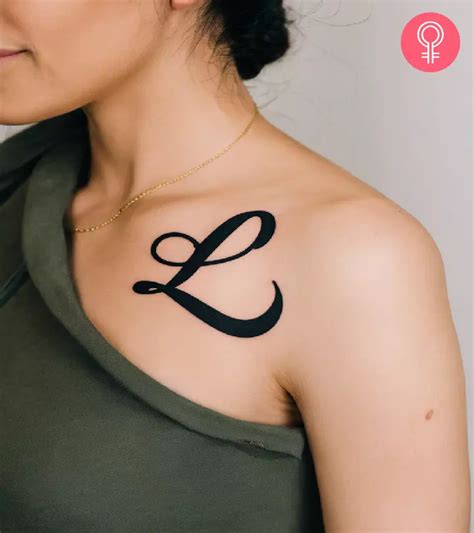 Letter L Tattoo Neo Traditional Letter L And Date 31082024 Tattoo
